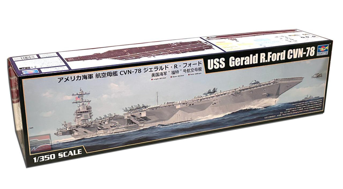 Trumpeter 1/350 Scale USS Gerald R. Ford CVN-78 Supercarrier Plastic M